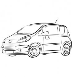 Car sketch Royalty Free Vector Image - VectorStock