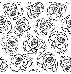 Seamless roses pattern Royalty Free Vector Image