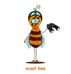 Scout bee Royalty Free Vector Image - VectorStock
