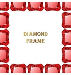 Beautiful diamond frame Royalty Free Vector Image