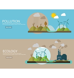 Set flat design concept Royalty Free Vector Image