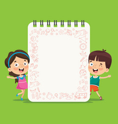 Paper template design Royalty Free Vector Image