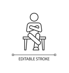 Body language concept icon Royalty Free Vector Image