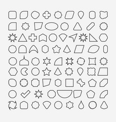 Funky icon shapes Royalty Free Vector Image - VectorStock