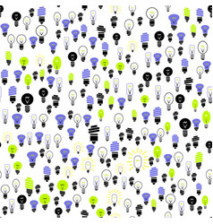 Yellow lamp seamless pattern Royalty Free Vector Image