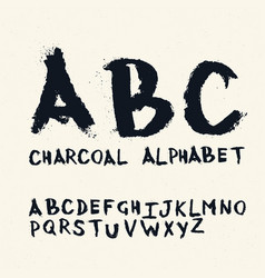 Alphabets collection hand drawn letters Royalty Free Vector