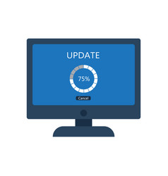 System software update and upgrade concept Vector Image