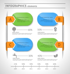 Infographic water eco annual report template Vector Image