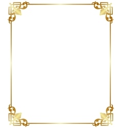 Gold frame vignette Royalty Free Vector Image - VectorStock