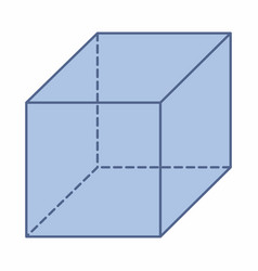 Isolated cube Royalty Free Vector Image - VectorStock
