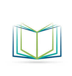 Knowledge book logo icon Royalty Free Vector Image