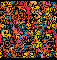 Seamless pattern with white and black circles Vector Image