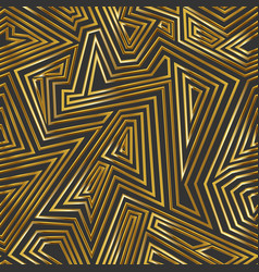 Seamless geometric golden element pattern Vector Image