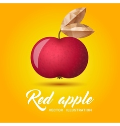 Red Apple Royalty Free Vector Image - VectorStock