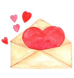 Red cartoon heart- drawing Royalty Free Vector Image