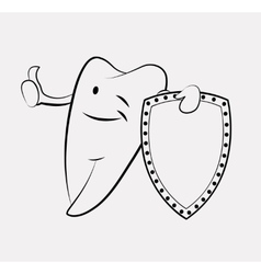 Cute tooth cartoon Royalty Free Vector Image - VectorStock