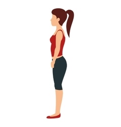 Skinny female body Royalty Free Vector Image - VectorStock