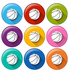 Six colourful balls Royalty Free Vector Image - VectorStock