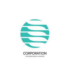 Space logo template design universe concept sign Vector Image