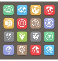 Set world maps Royalty Free Vector Image - VectorStock