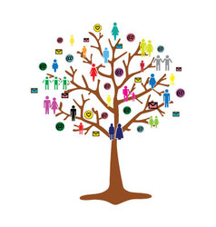 Orange tree Royalty Free Vector Image - VectorStock