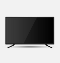 Wall wide television screen mockup Royalty Free Vector Image