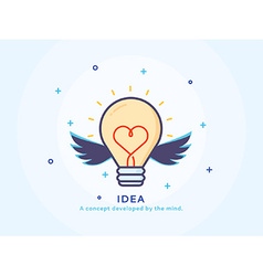 Light bulb yellow rgb color icon idea emoji Vector Image