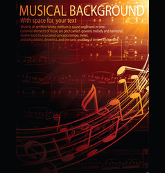 Music notes square frame background Royalty Free Vector