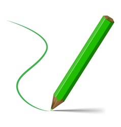 Green pencil Royalty Free Vector Image - VectorStock