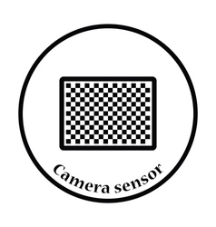 Icon photo camera sensor Royalty Free Vector Image
