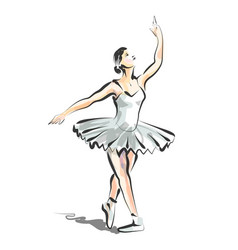 Legs ballet dancer ballerina Royalty Free Vector Image