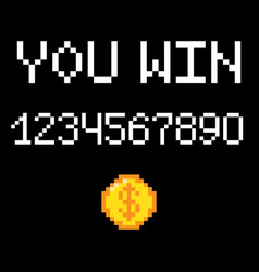 8 bit thumb up icon Royalty Free Vector Image - VectorStock