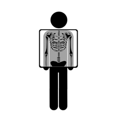 Chest x-ray icon image Royalty Free Vector Image