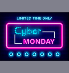 Party time neon sign Royalty Free Vector Image