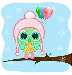 Blue birthday balloons design Royalty Free Vector Image