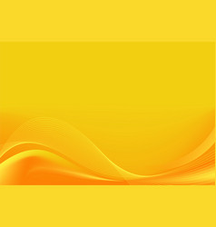 Simple clean fresh yellow wave background design Vector Image