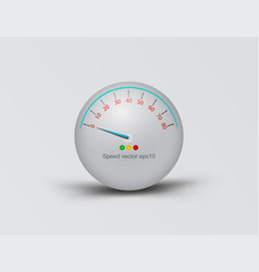 3d speedometer ball scene Royalty Free Vector Image