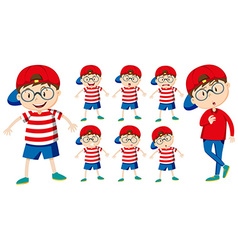 Boy getting zero on test Royalty Free Vector Image