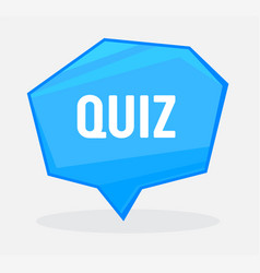 Quiz concept 2 colored icon simple blue element Vector Image