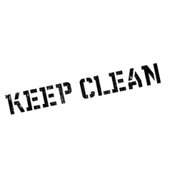 Keep Clean rubber stamp Royalty Free Vector Image