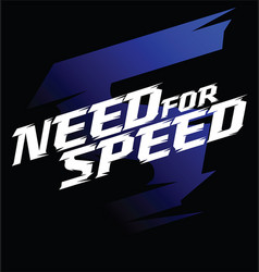 Speed number logo icon design template elements Vector Image