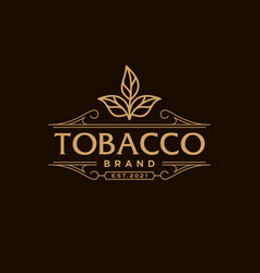 Tobacco shop logo cigarettes night Royalty Free Vector Image