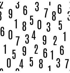 Seamless pattern with the numbers Royalty Free Vector Image