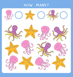 Educational math game for kids Royalty Free Vector Image