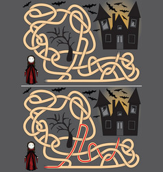 Vampire maze Royalty Free Vector Image - VectorStock