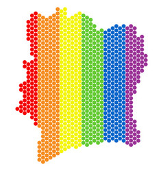 Lgbt spectrum dot germany map Royalty Free Vector Image