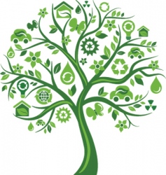 Eco tree Royalty Free Vector Image - VectorStock