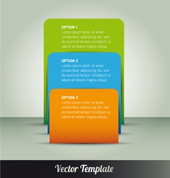 Options tab page template Royalty Free Vector Image
