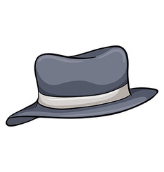 A gray hat Royalty Free Vector Image - VectorStock