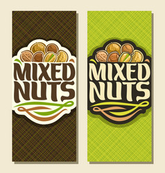 Logo for nuts Royalty Free Vector Image - VectorStock
